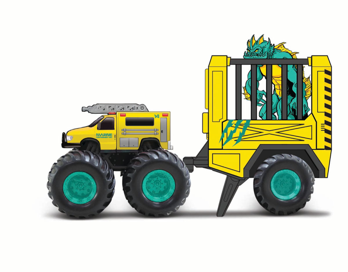 Miniatura Carro Monster Transport 4X4 Fresh Metal Paramedic Truck With ...