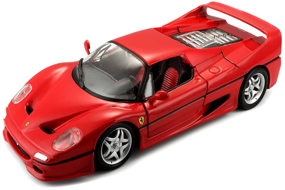Miniatura Carro Ferrari F50 1/24 Race e Play Vermelho Bburago 26010 ...